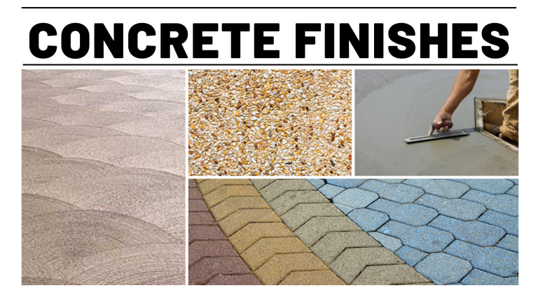 Types of Concrete Finishes & Techniques - Civil Engineer Mag